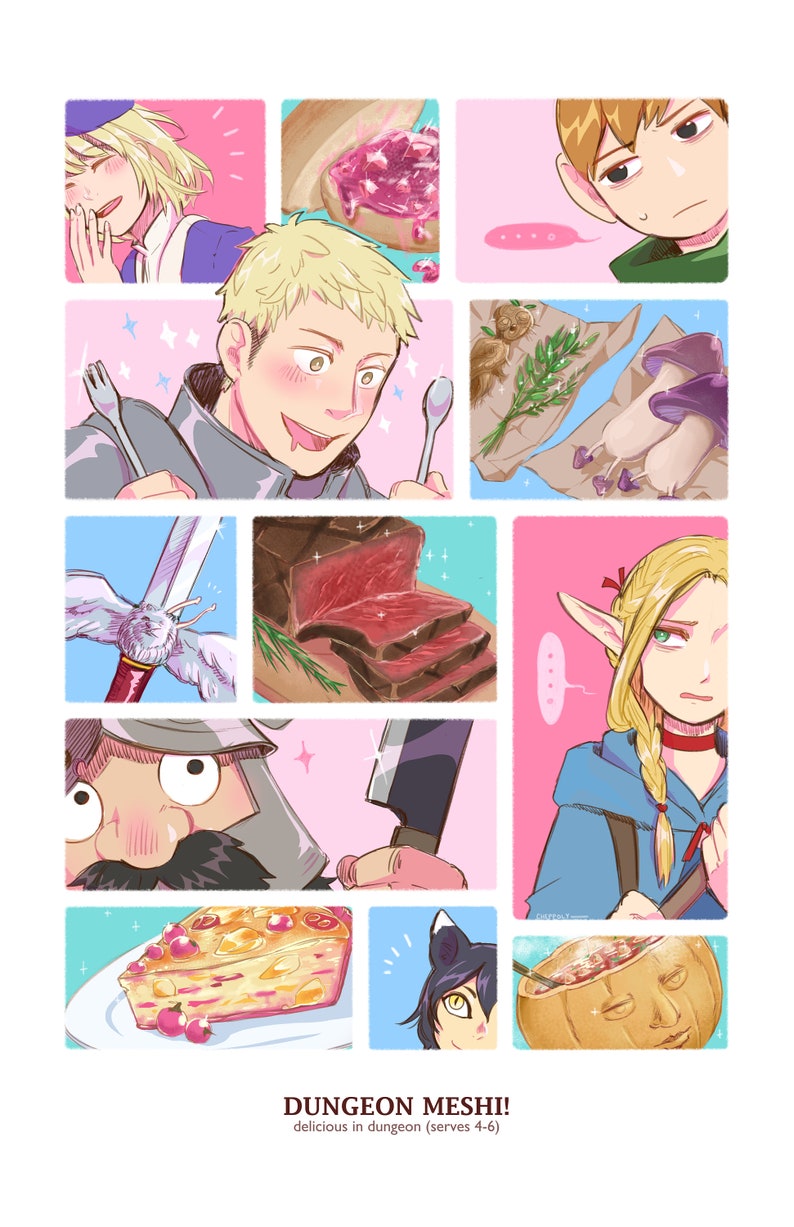 DUNGEON MESHI Poster 11x17 - Etsy
