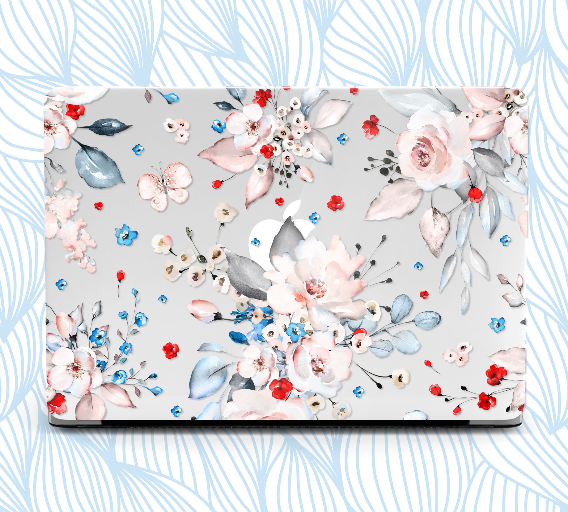 Floral macbook case for macbook air 13 pro 13 retina 13 | Etsy