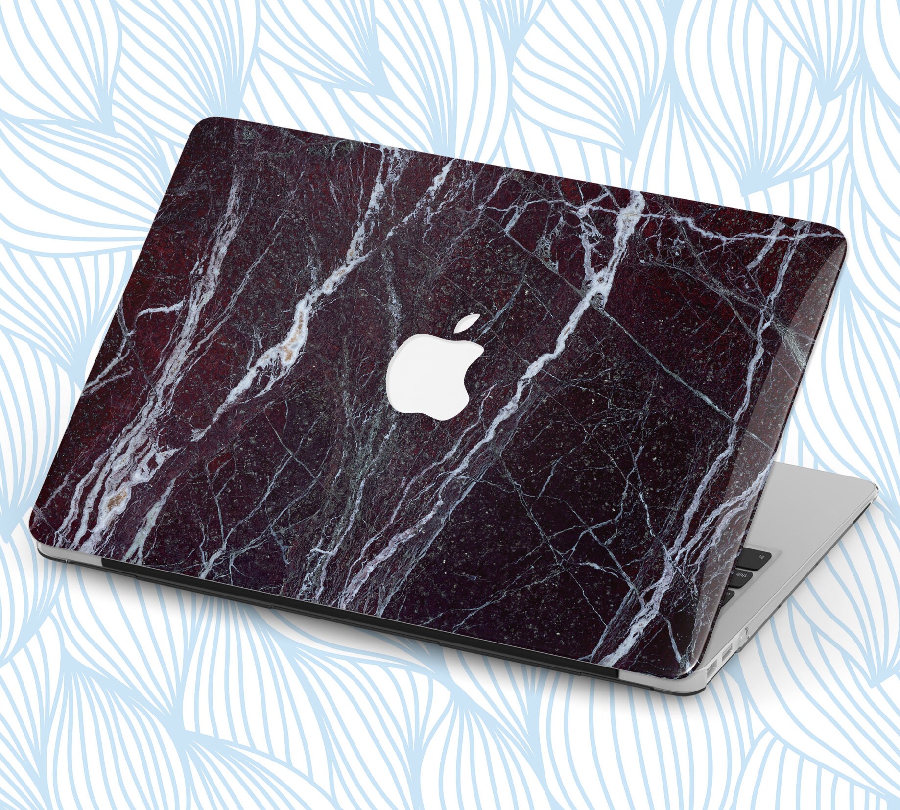 Brown marble macbook case with stone marble texture old marble | Etsy