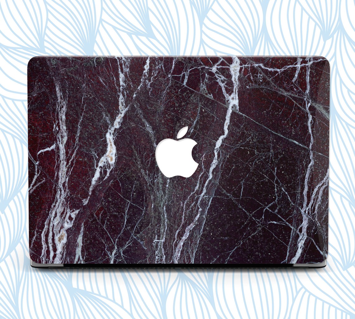 Brown marble macbook case with stone marble texture old marble | Etsy