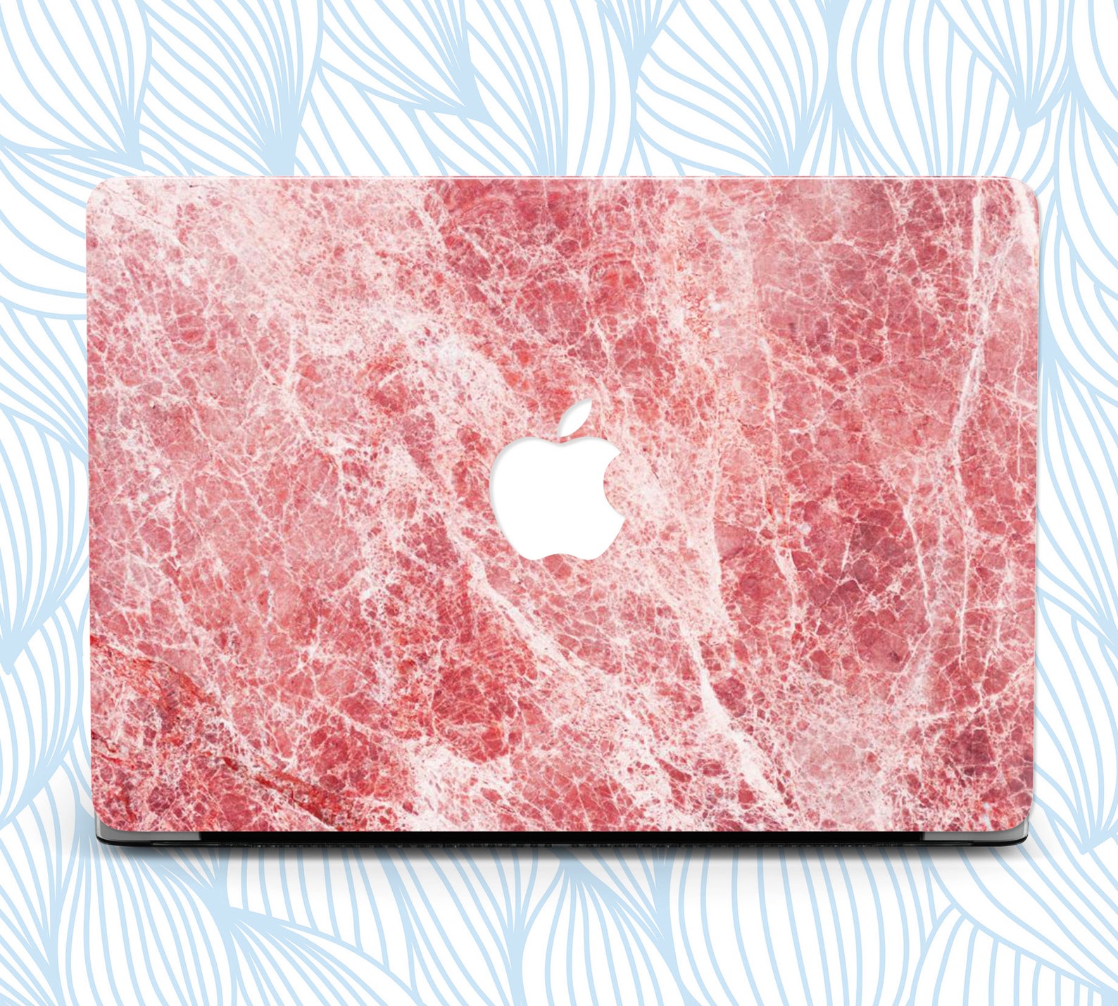 Marble macbook case with stone marble texture old marble | Etsy