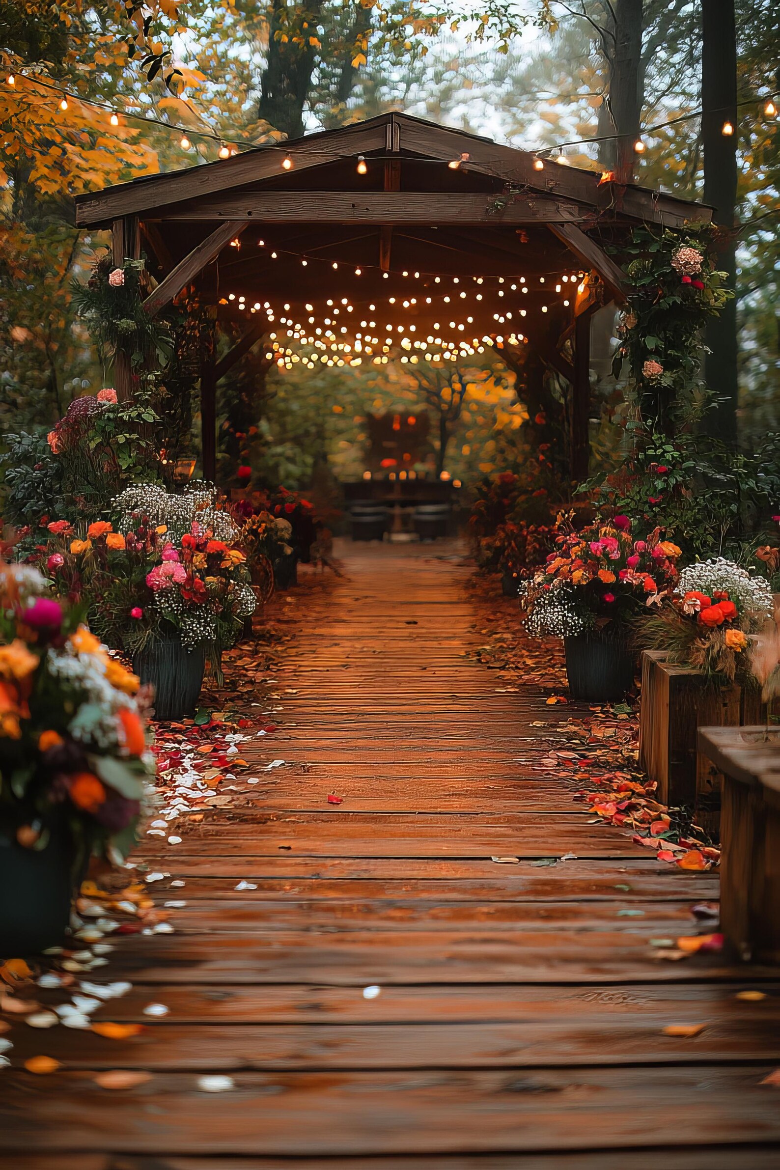 Cozy Woodland Gazebo Digital Backdrop Perfect for Weddings, Photoshoots ...