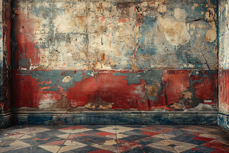 Vintage Distressed Wall Digital Backdrop High-resolution Photography ...