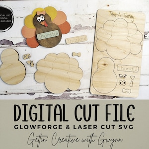 Laser Cut Kids Kit SVG | Fall Laser Kids Kit SVG | Thanksgiving Kids ...