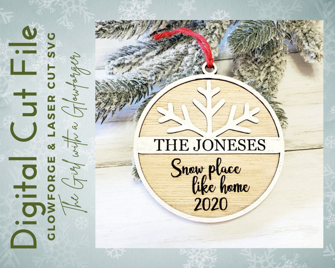 Glowforge SVG | Laser SVG File | Christmas SVG | Ornament Laser | 2020 ...