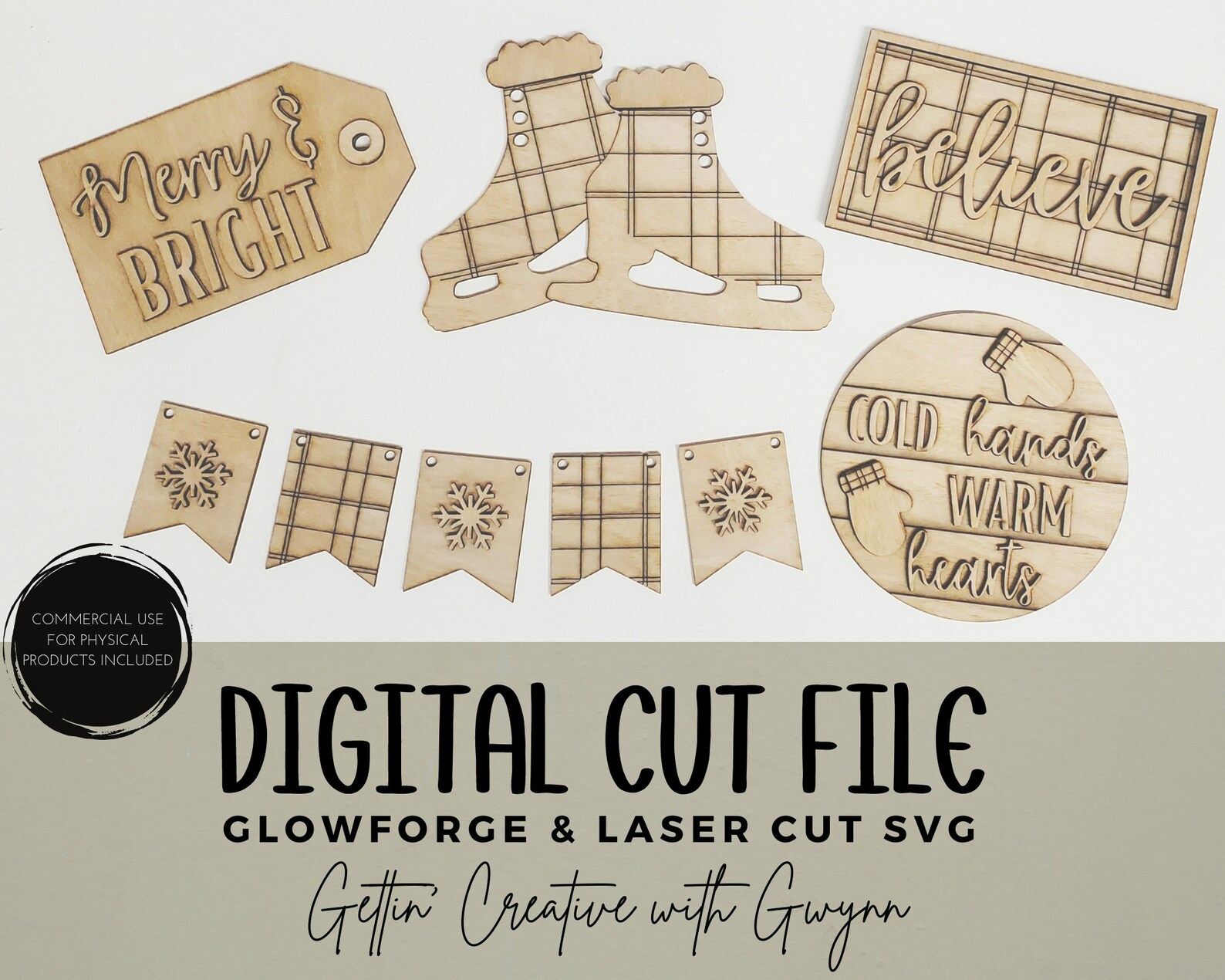 Glowforge SVG Laser SVG File Christmas SVG Fall Laser - Etsy