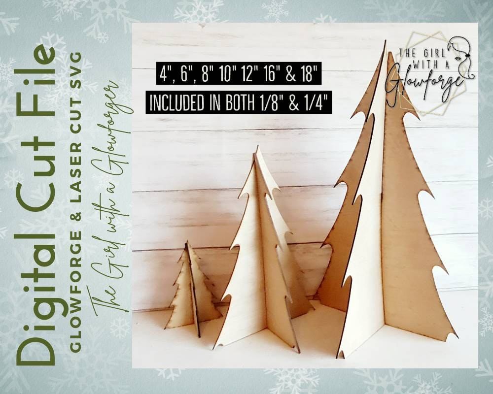 Glowforge SVG Laser SVG File Christmas Tree SVG Laser - Etsy