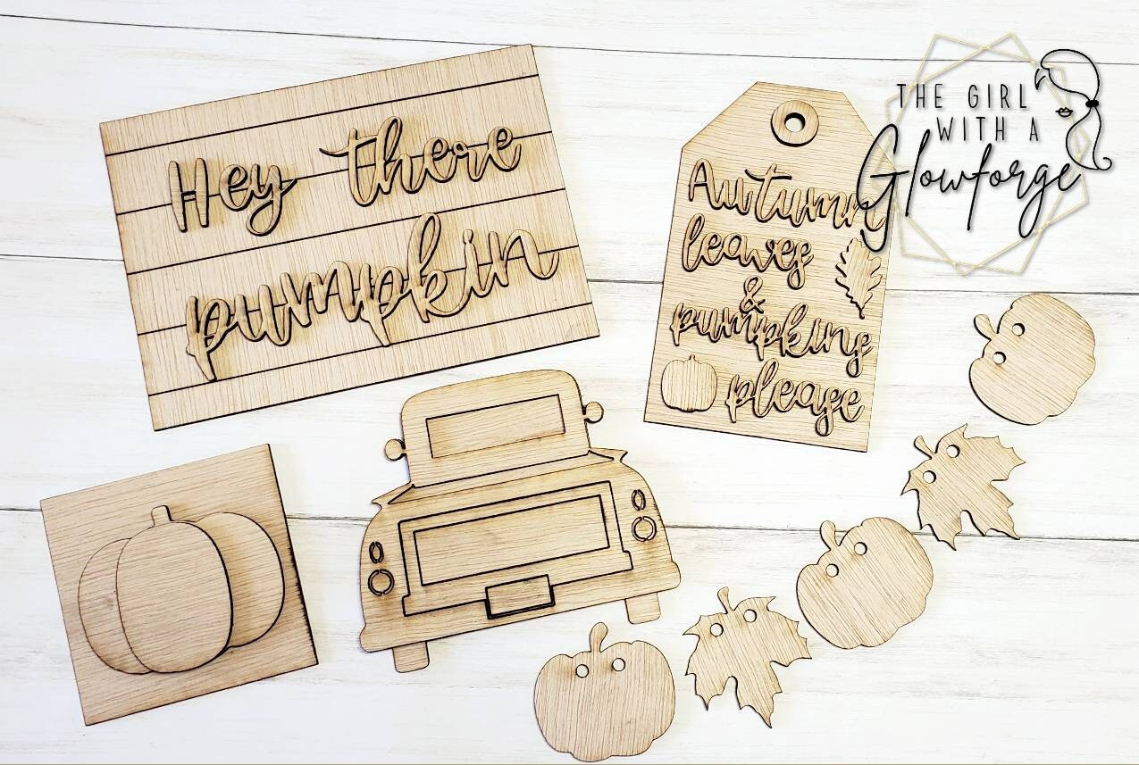 Fall Tier Tray SVG Laser SVG File Pumpkin SVG Fall Laser - Etsy