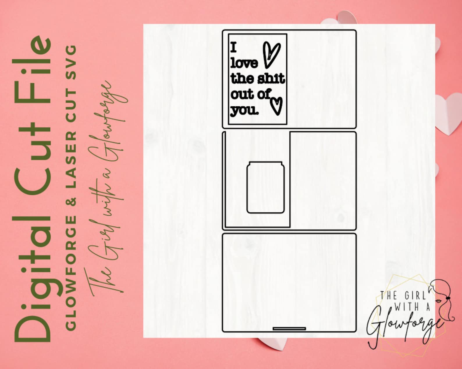 Glowforge File Laser SVG File Valentine SVG Picture - Etsy