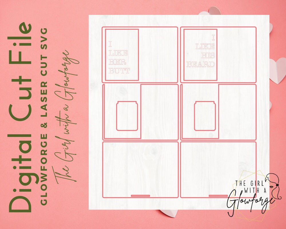 Glowforge File Laser SVG File Valentine SVG Picture - Etsy