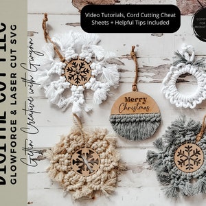 Glowforge File Laser SVG File Christmas SVG Ornament - Etsy Canada