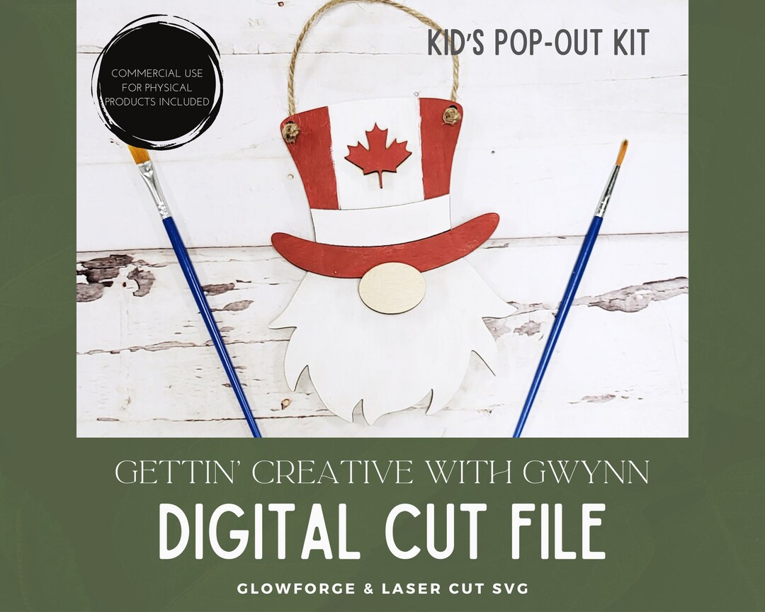 Pop Out Kit File | Laser Kit SVG File | Paint Kit SVG | Kids Kit Laser ...