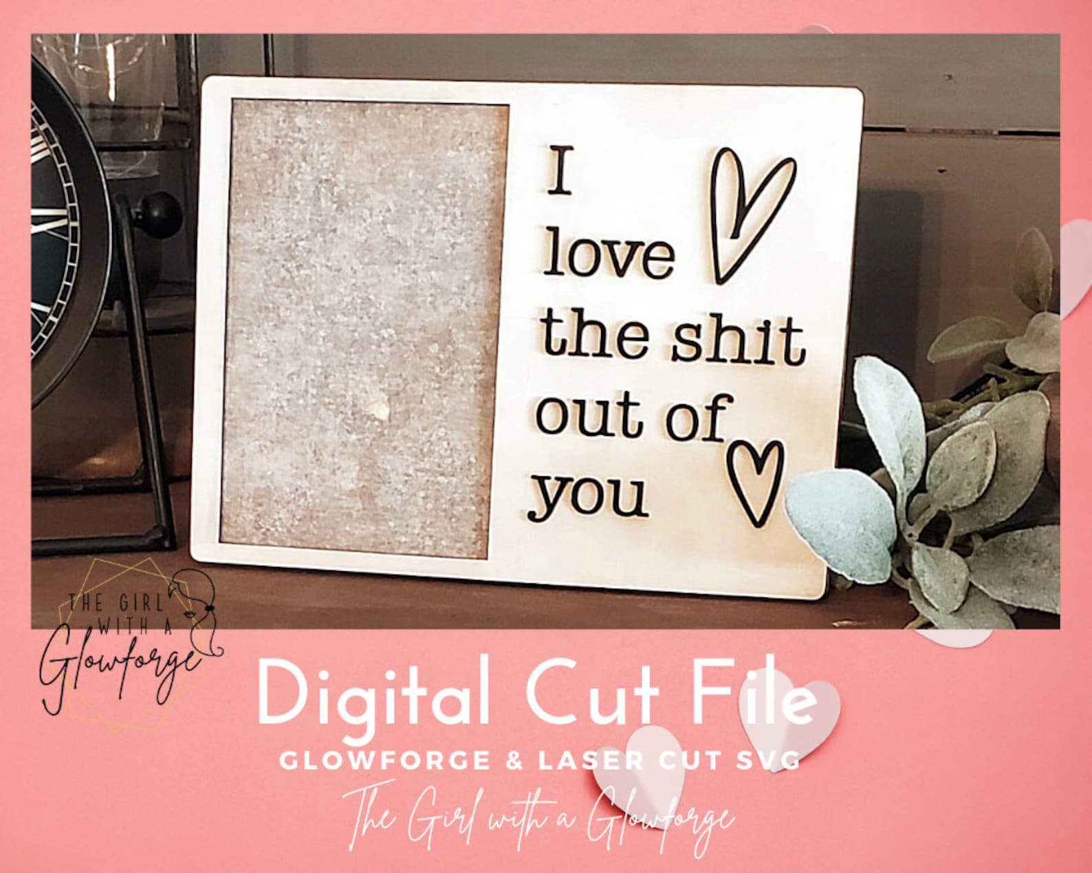 Glowforge File Laser SVG File Valentine SVG Picture - Etsy