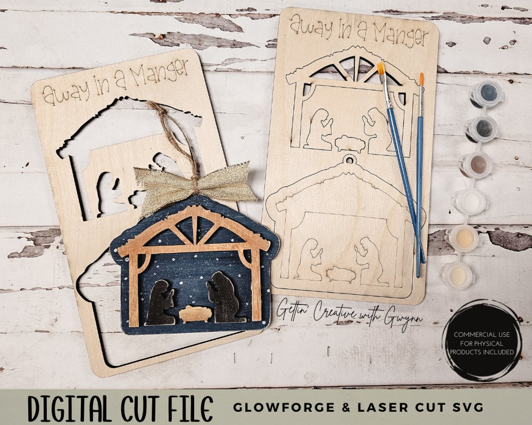 Pop Out Kit File | Laser Kit SVG File | Christmas Kit SVG | Ornament ...
