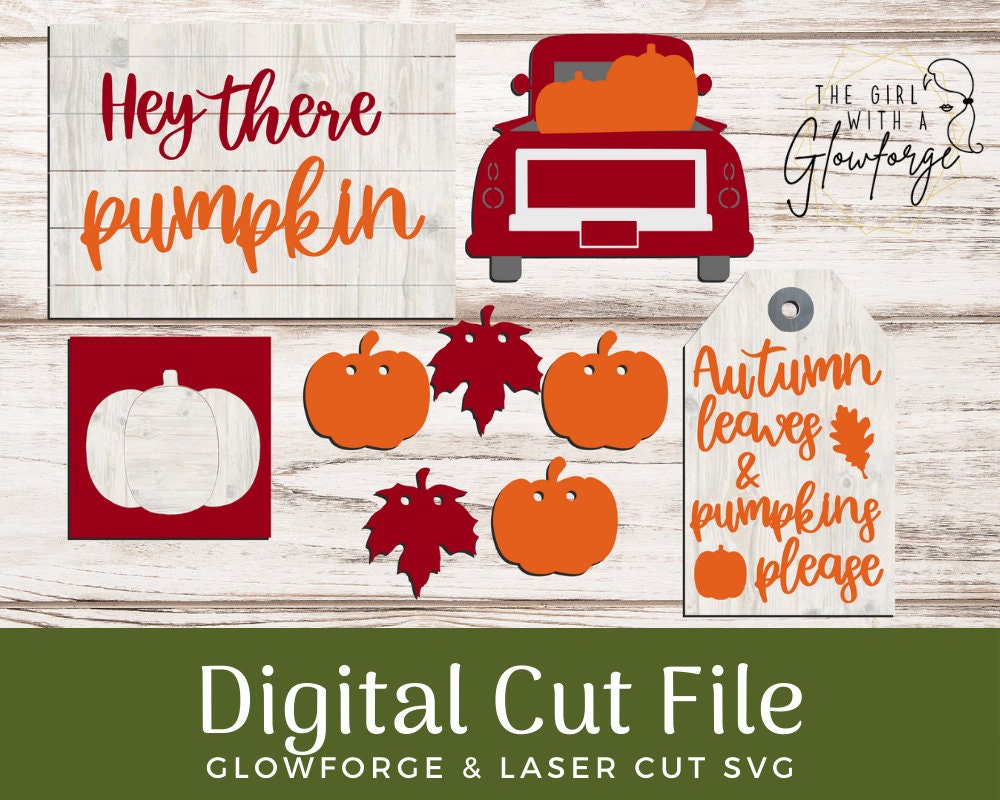 Fall Tier Tray SVG Laser SVG File Pumpkin SVG Fall Laser - Etsy