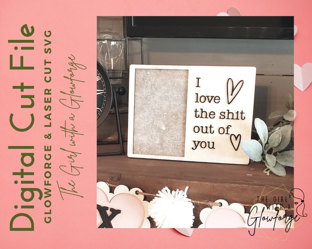Glowforge File Laser SVG File Valentine SVG Picture - Etsy