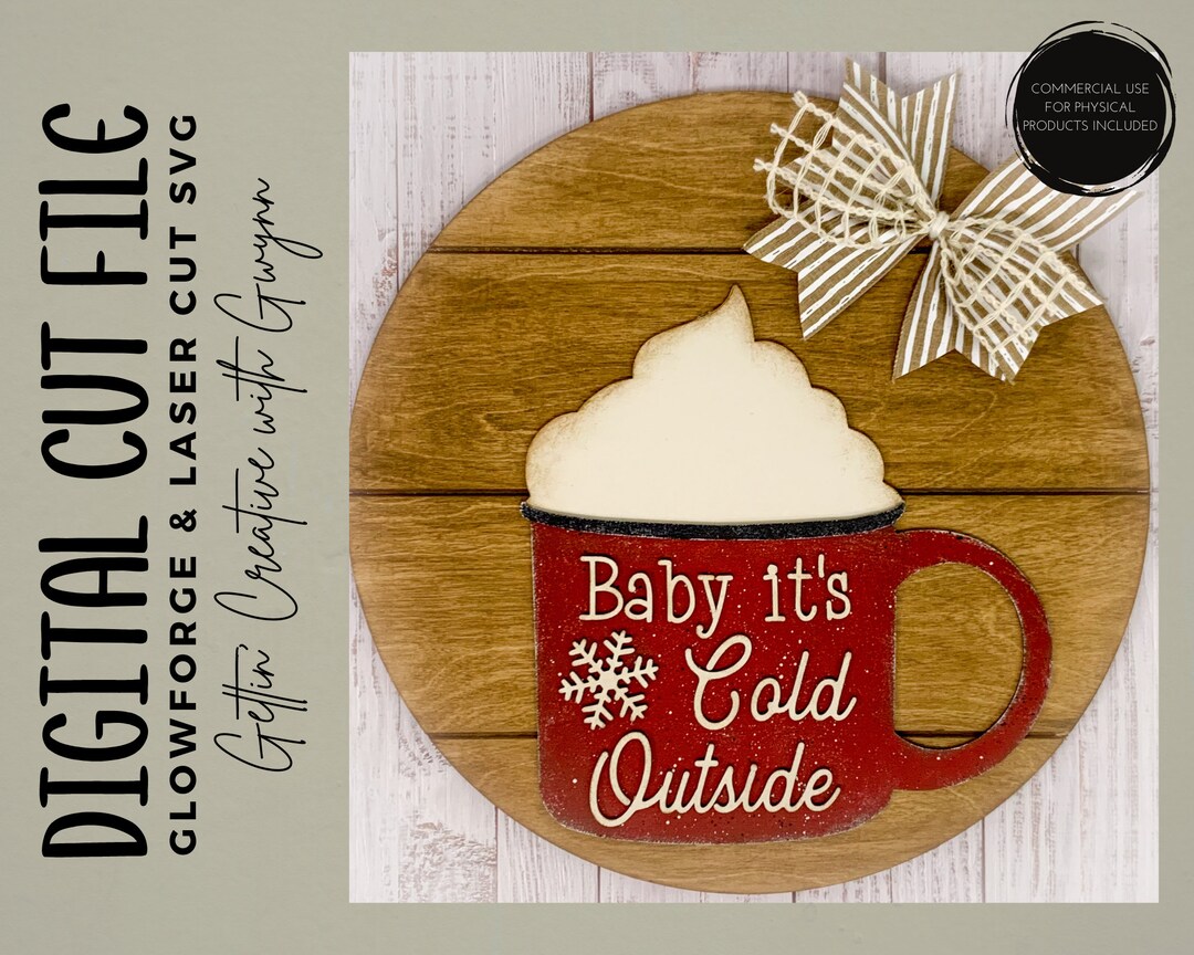 Glowforge SVG | Laser SVG File | Christmas SVG| Christmas Laser | Door ...