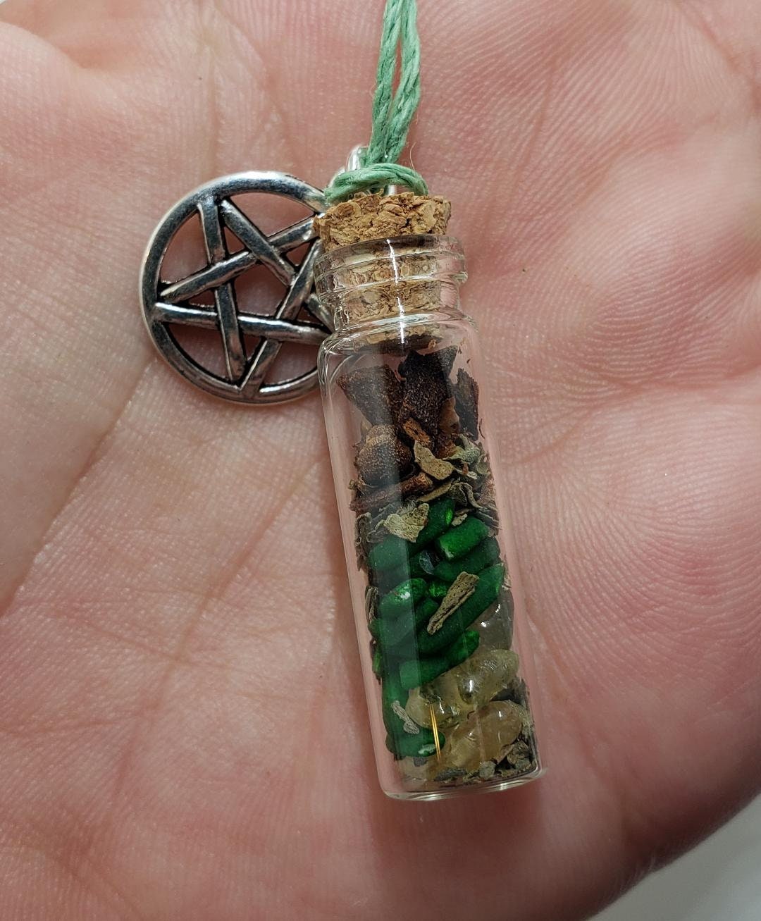 Spell Jar Necklace // Good Luck Spell Jar // Spell Bottle | Etsy