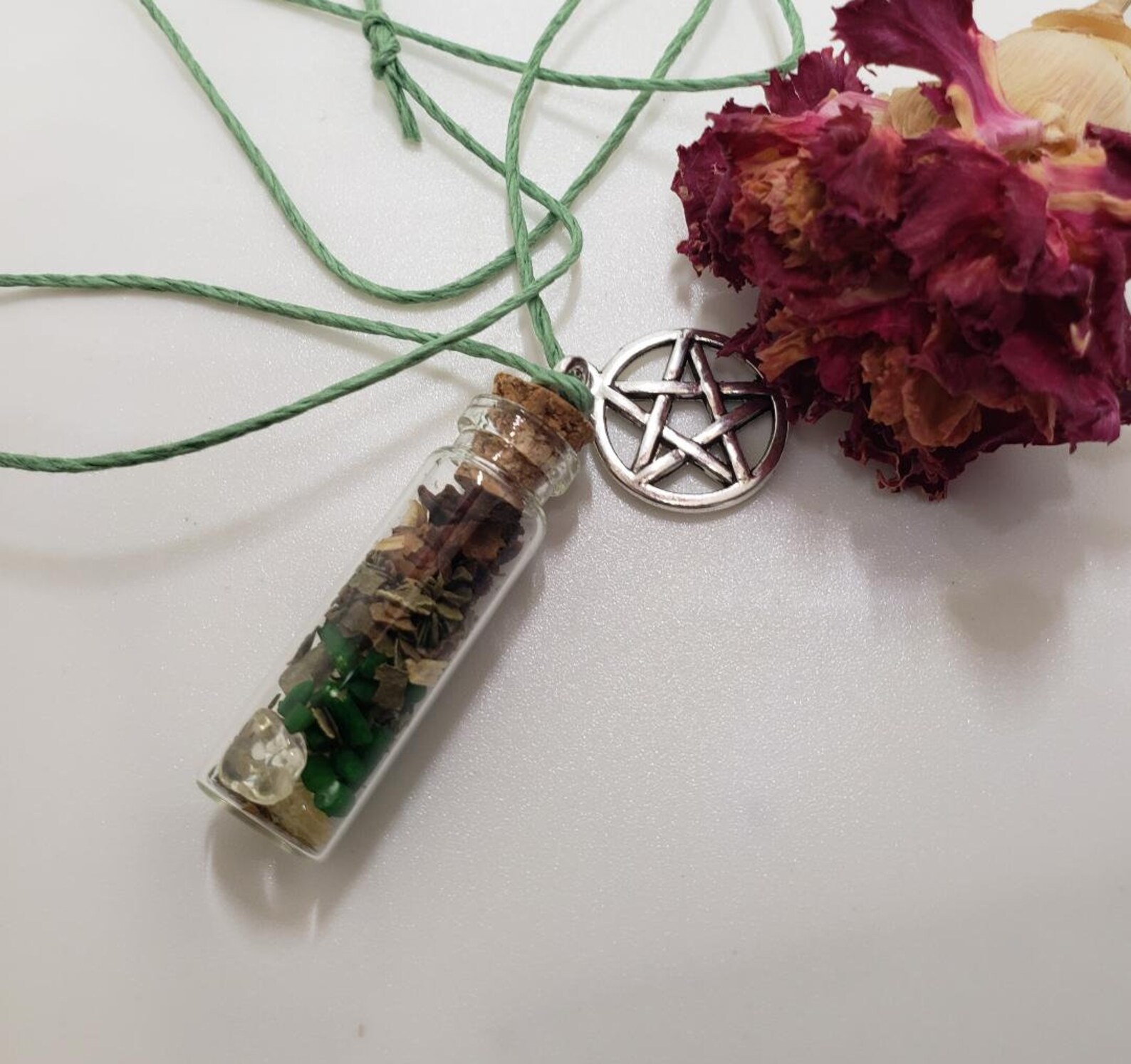 Spell Jar Necklace // Good Luck Spell Jar // Spell Bottle | Etsy