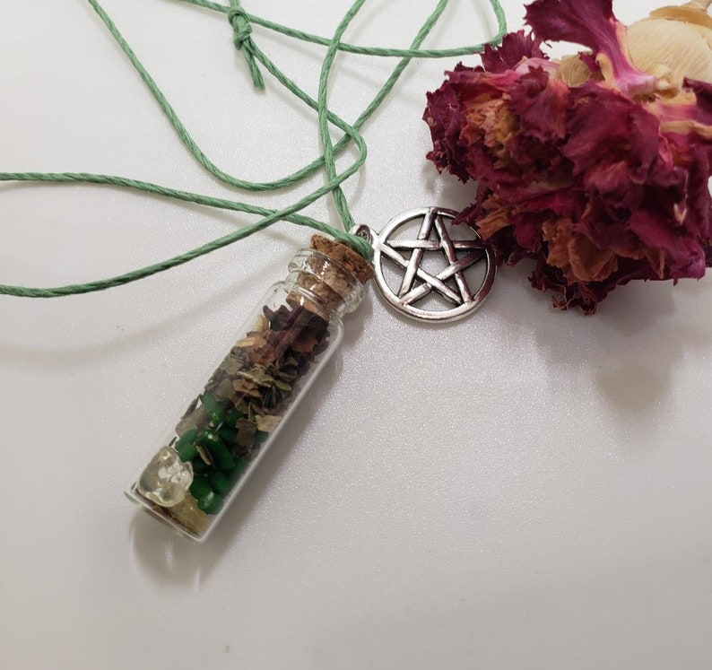 Spell Jar Necklace // Good Luck Spell Jar // Spell Bottle | Etsy