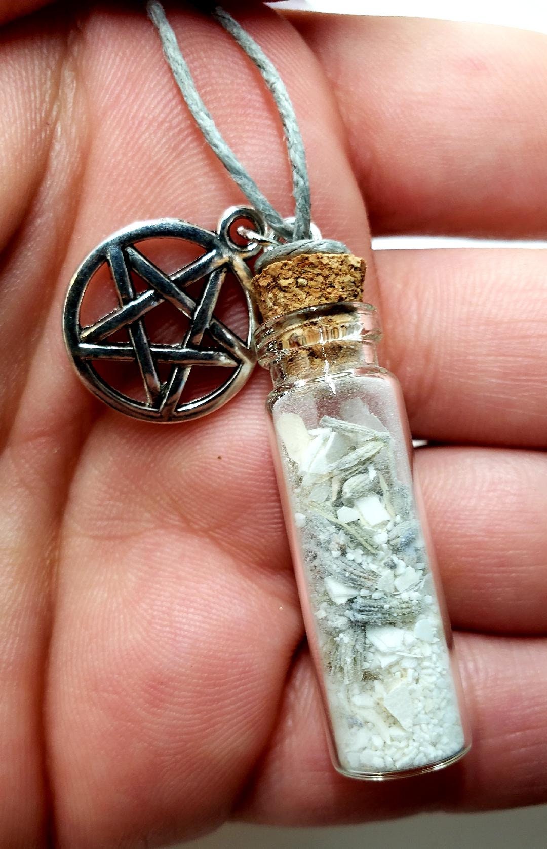 Protection Spell Jar // Spell Jar Necklace // Witchcraft | Etsy