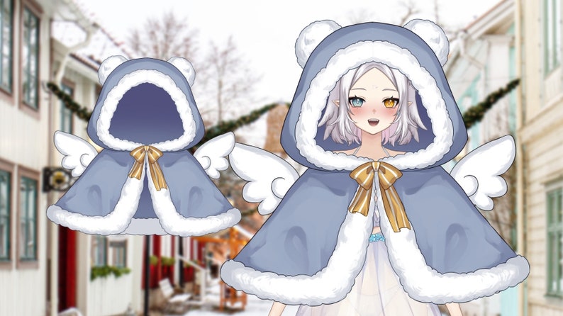 Vtuber Asset Animated Christmas Winter Bear Teddy Costume - Etsy