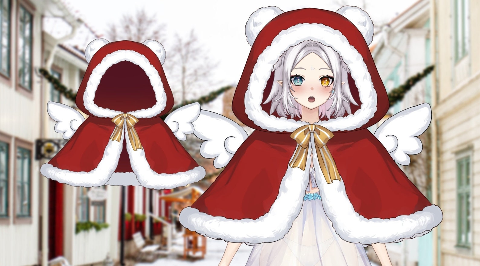 Vtuber Asset Animated Christmas Winter Bear Teddy Costume - Etsy