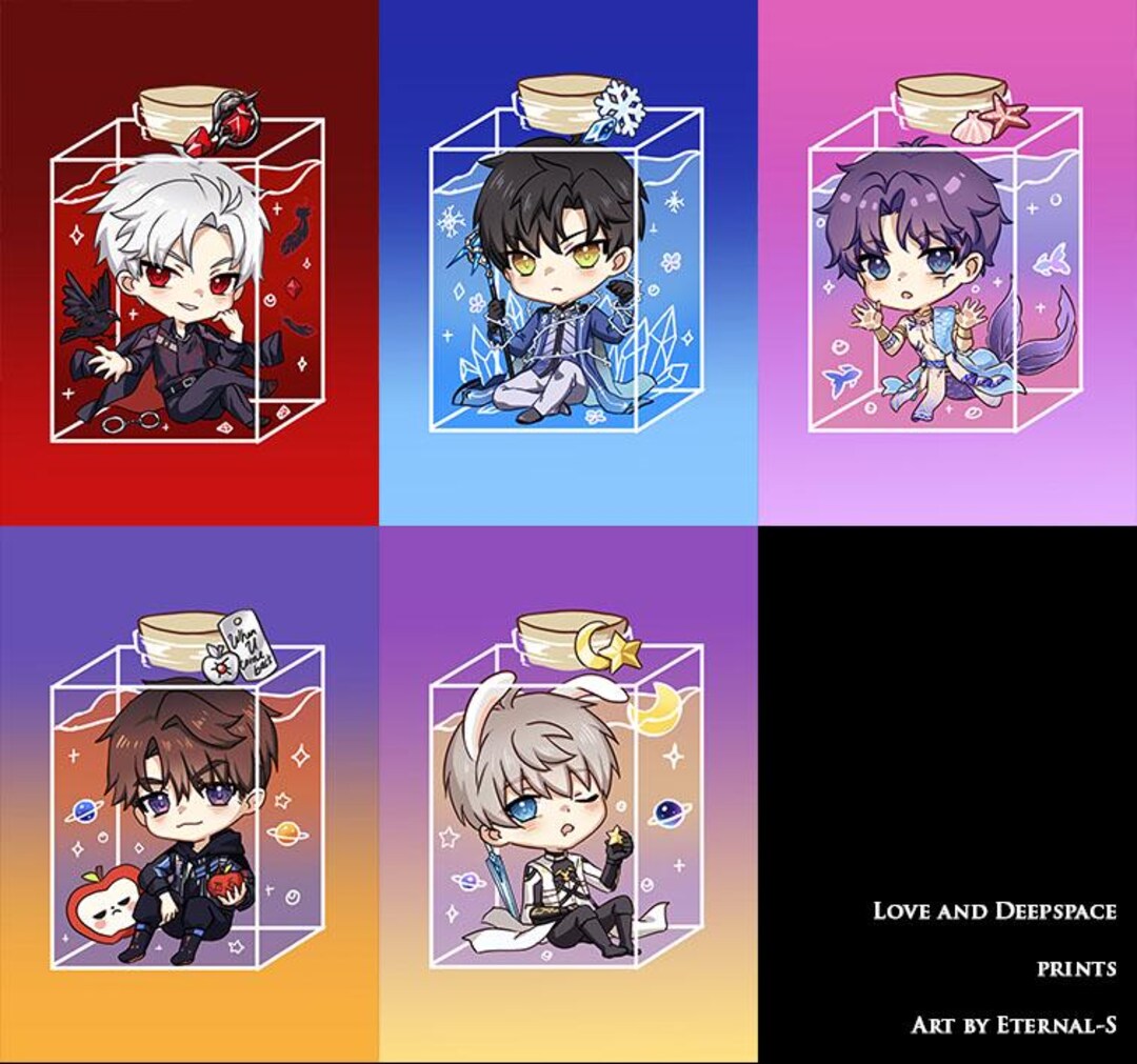 Lds Loveandeepspace Zayne Xavier Rafayel Sylus Caleb Prints - Etsy