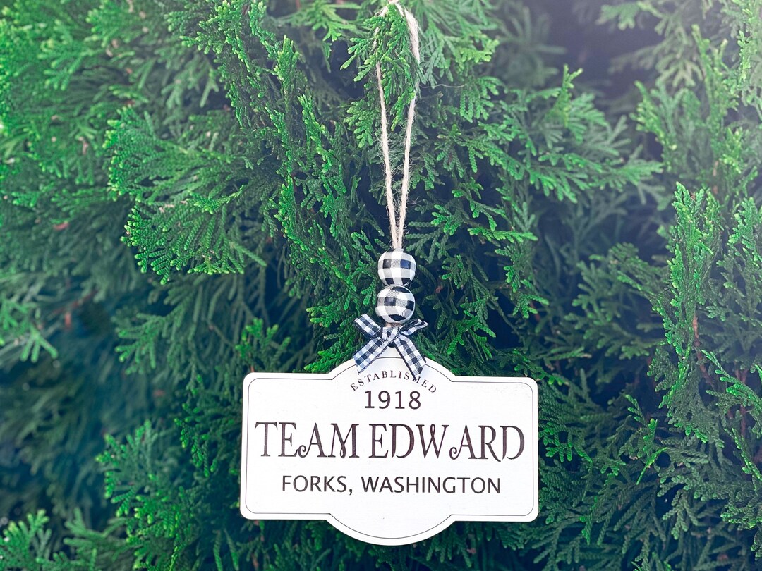 Team Edward,christmas Tree Ornament, Farmhouse Christmas Ornament - Etsy