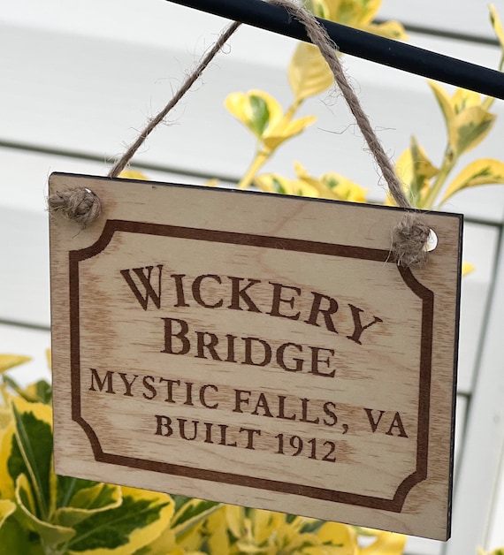 Wickery Bridge Genuine wood ornament - Etsy