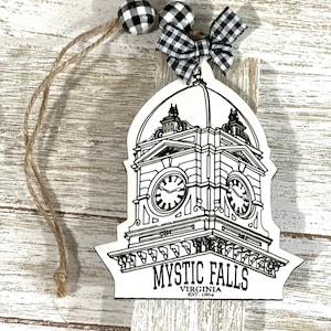 Mystic Falls Tower, One of a Kind , Vampire, Christmas Ornament - Etsy