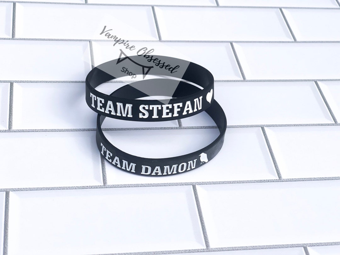 Team Damon, Team Stefan Silicone Unisex Bracelet - Etsy