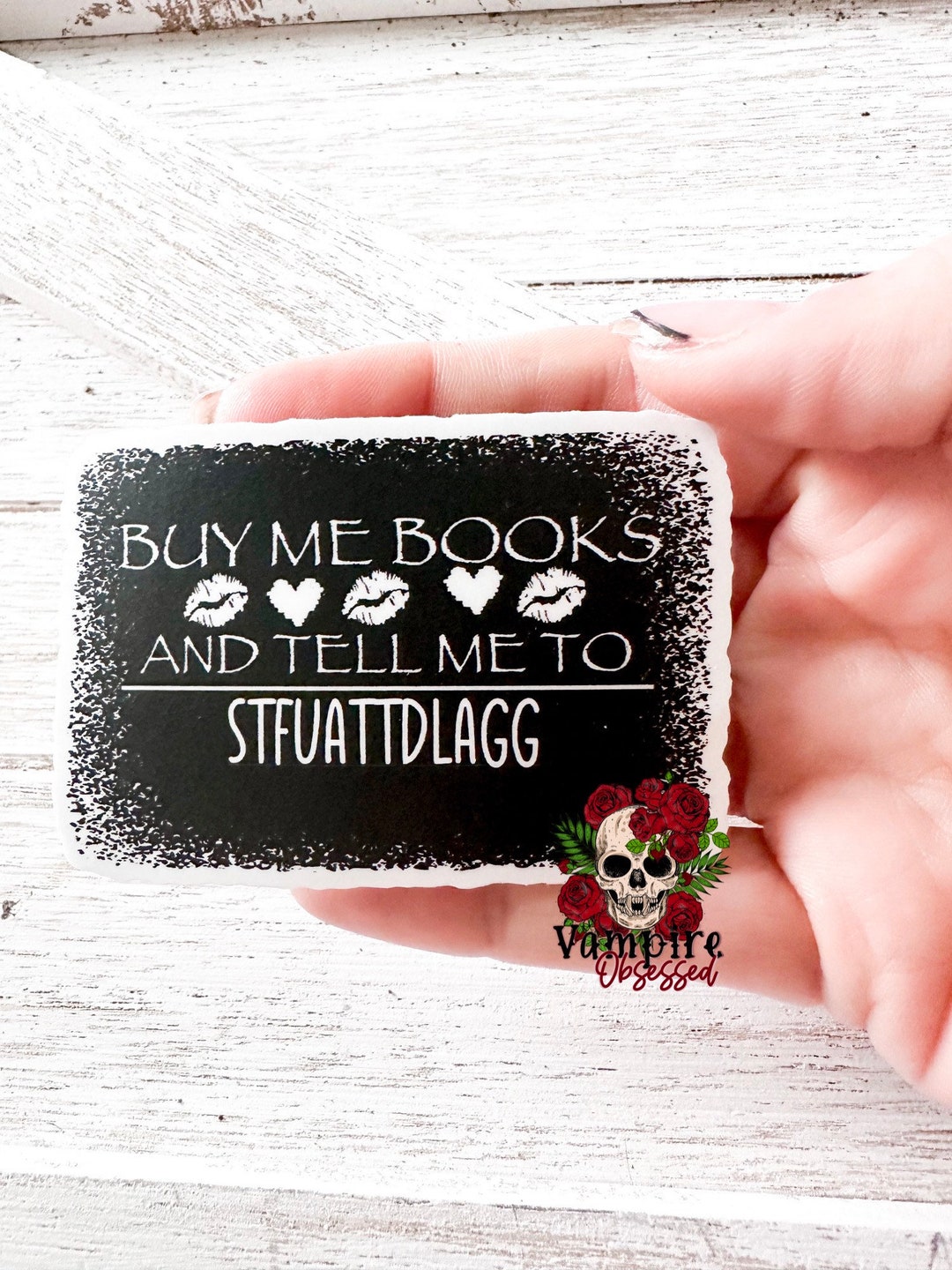 But Me Books and Stfuattdlagg, Book, Large Bookish Waterproof Sticker ...