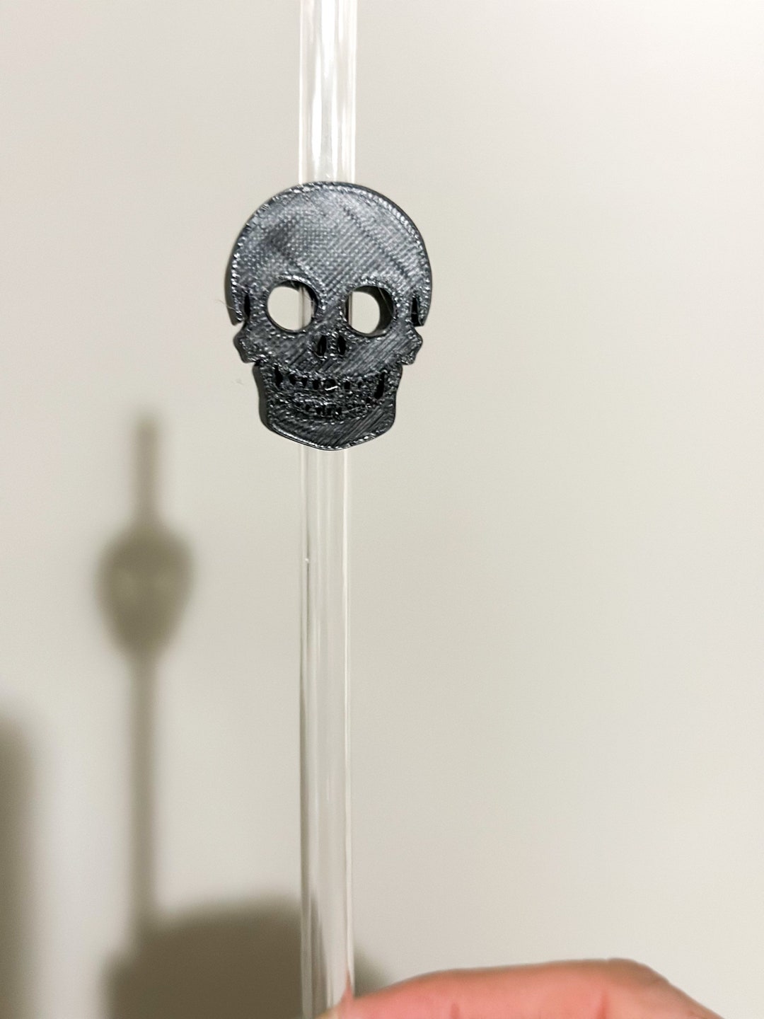 Skull Straw Topper - Etsy