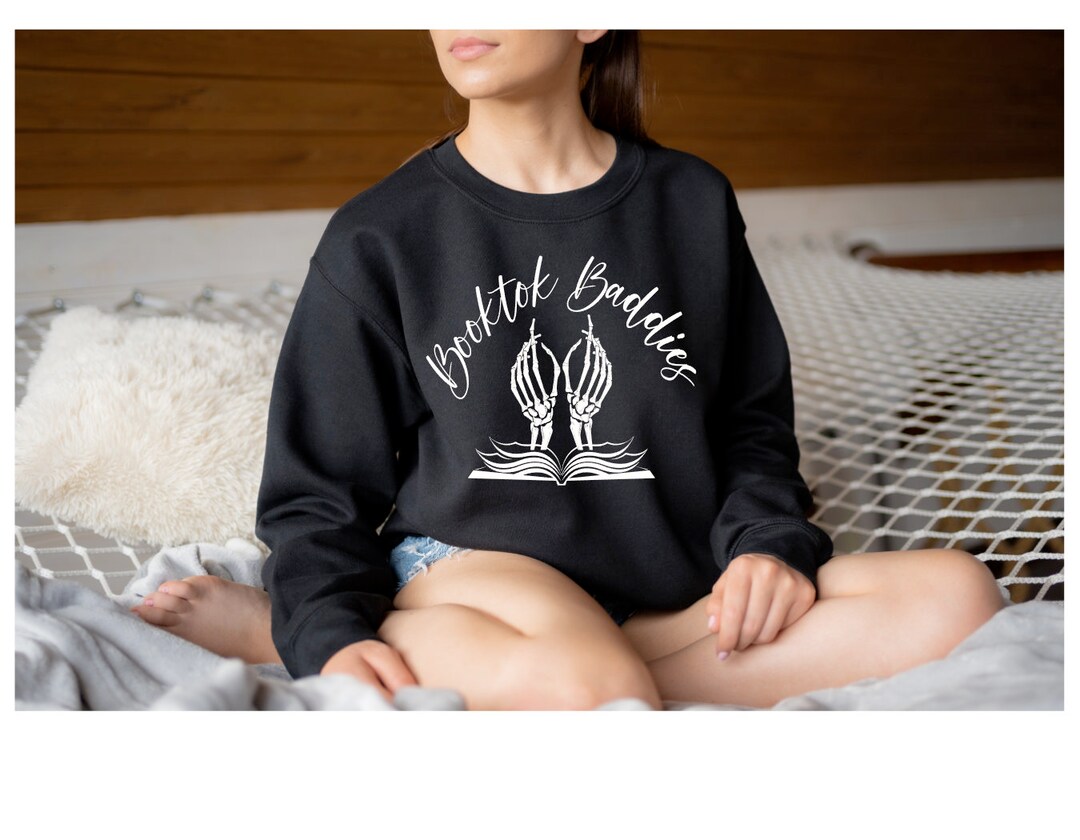 Book Tok Baddies Crew Neck Sweatshirt bookish Merch Book - Etsy