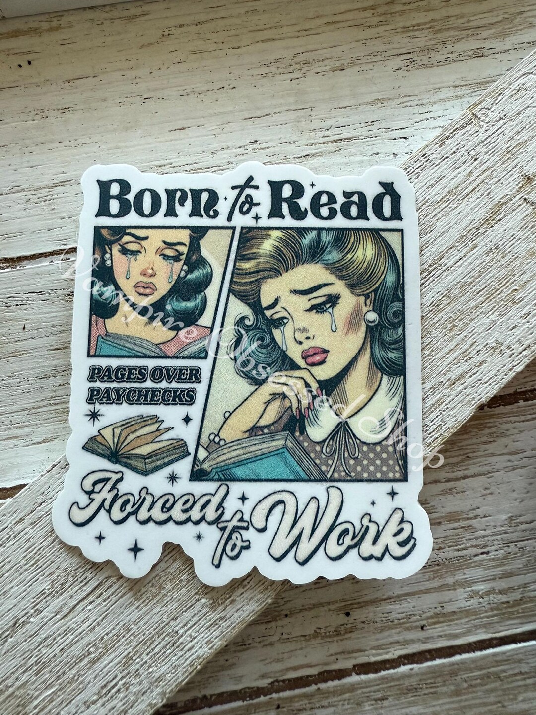 Forced to Work, Bookish , Kindle, Ereader, Laptop Sticker, Waterproof ...