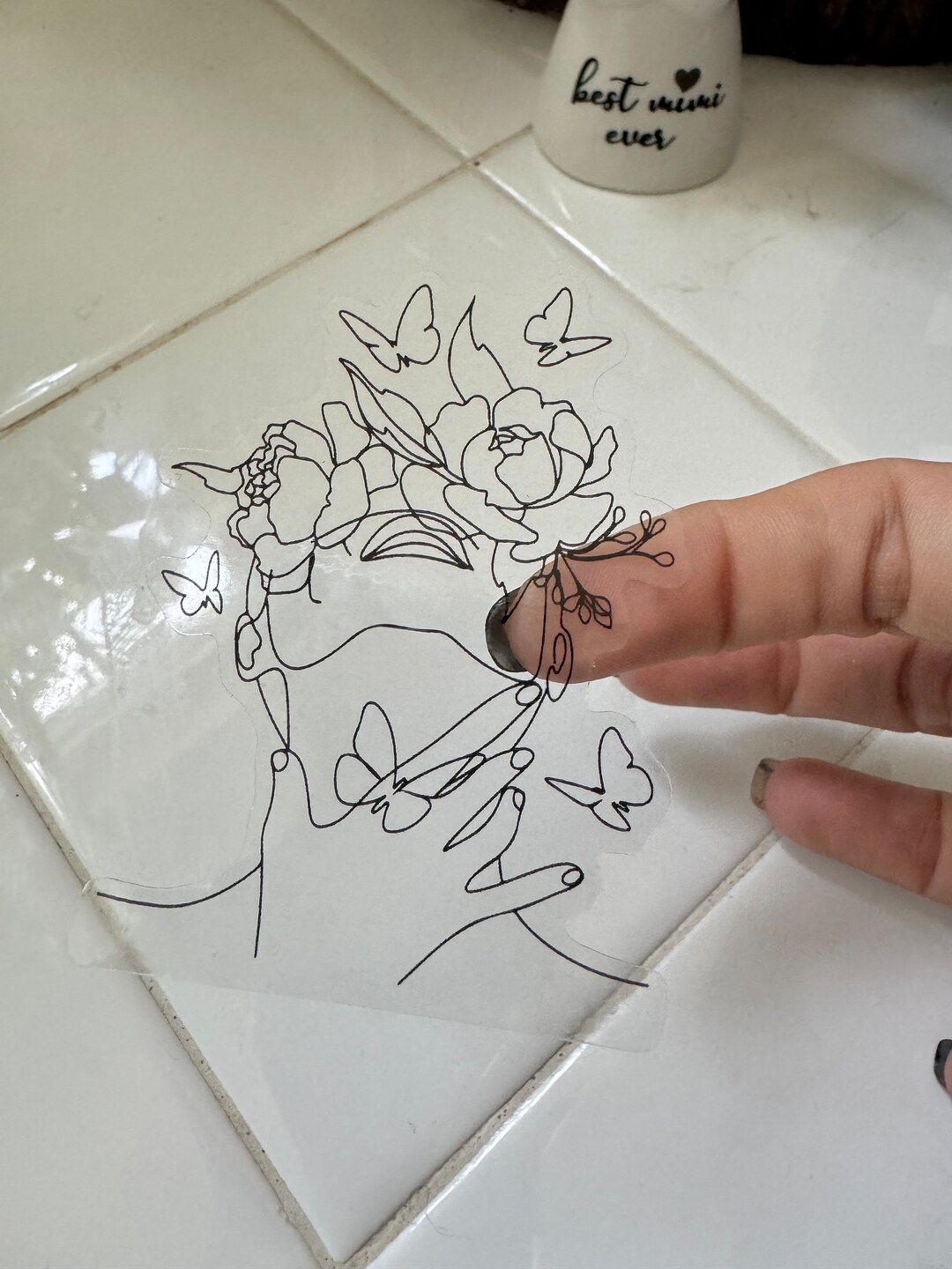 Hand Necklaces Clear With No Words Bookish Sticker, Tumbler Decal ...