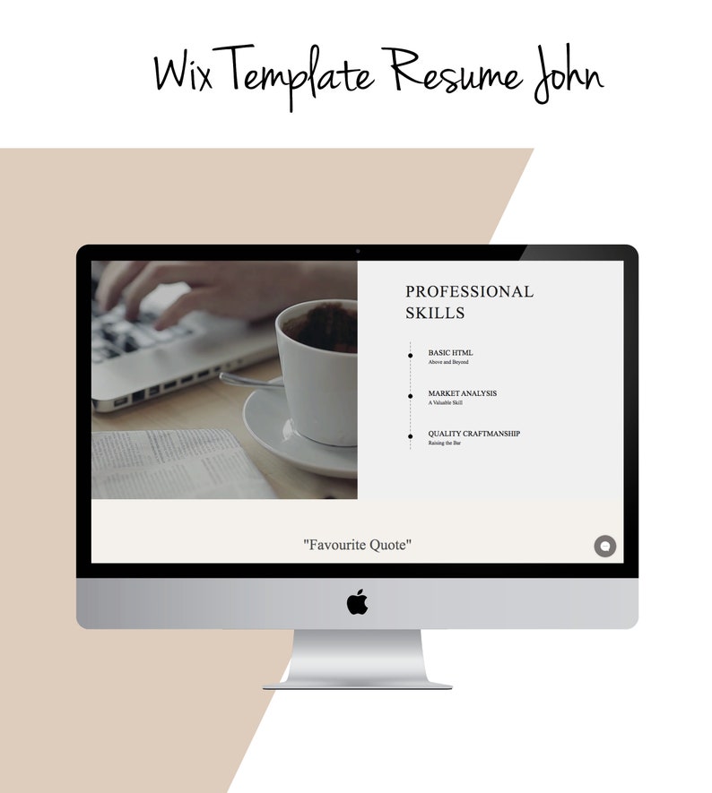 Wix Online Resume Template Conservative Customizable Online Resume