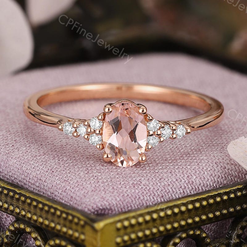 To Morganite Ring - Etsy