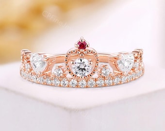 ruby tiara ring