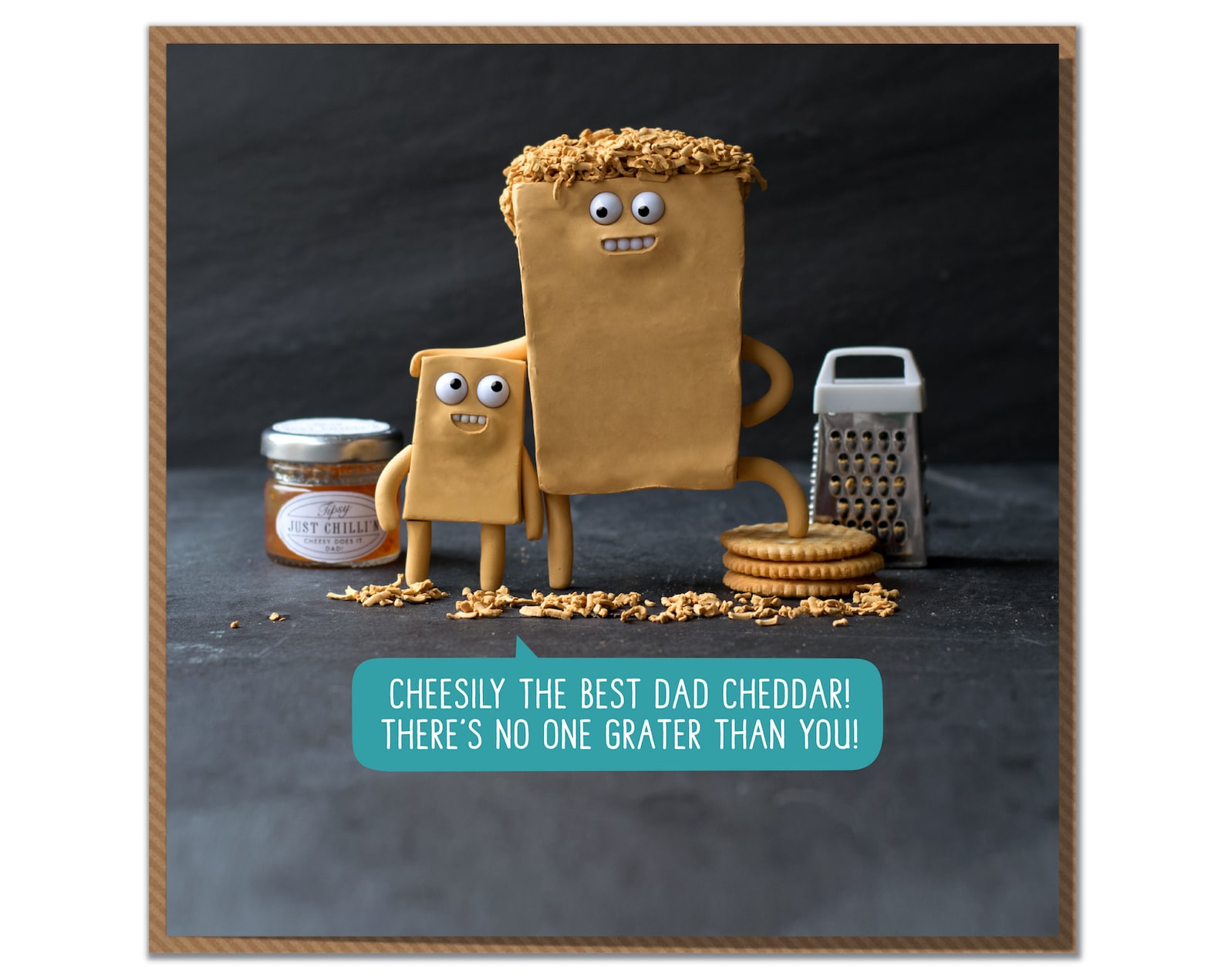 Cheesily the Best Dad Cheddar Cheesy Father's Day Card | Etsy UK