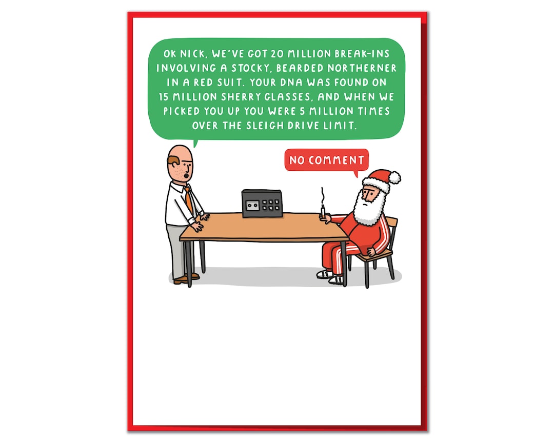 No Comment. Funny Christmas Card - Etsy UK