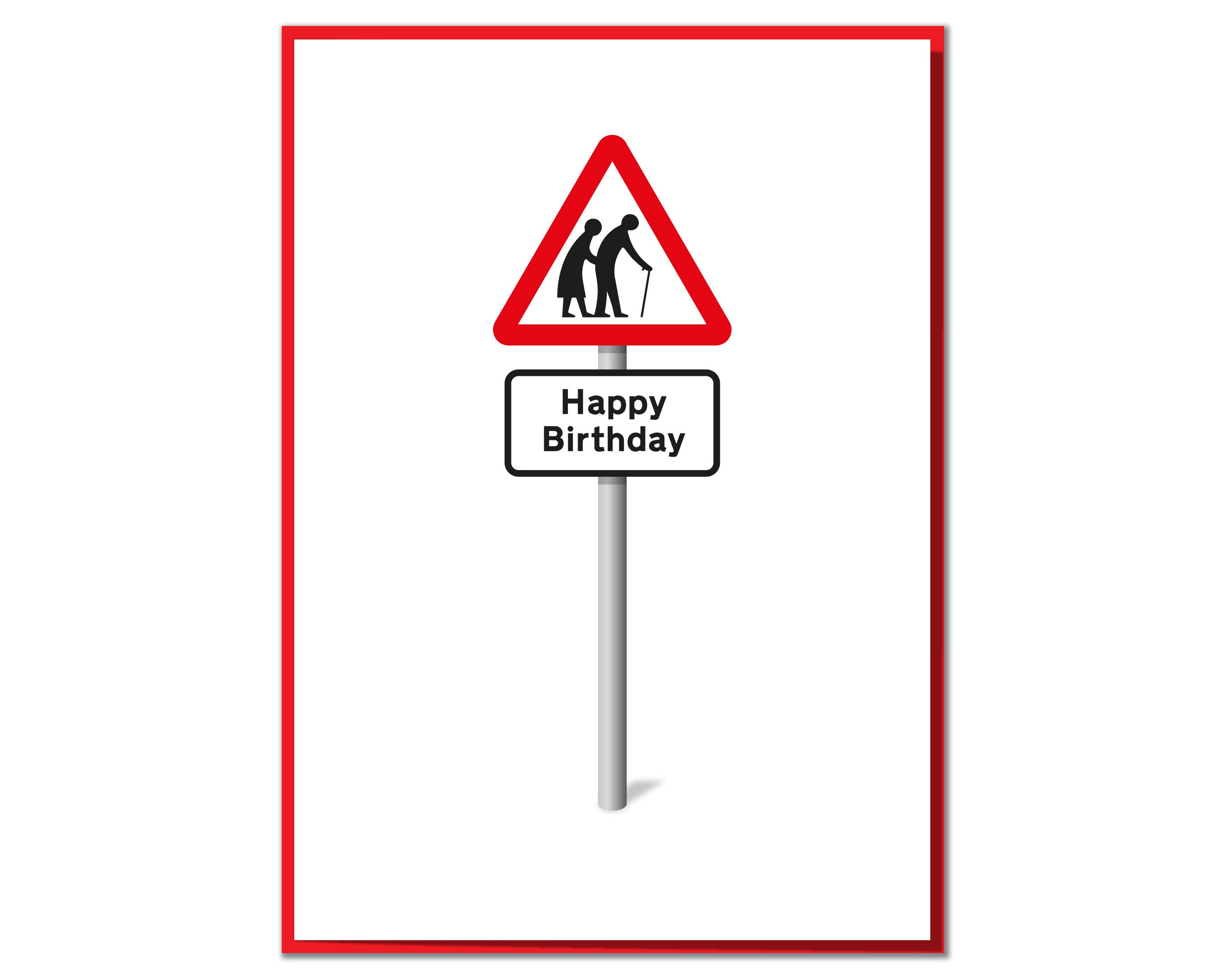 Funny Road Sign Birthday Card for Husband Wife Friend Him | Etsy