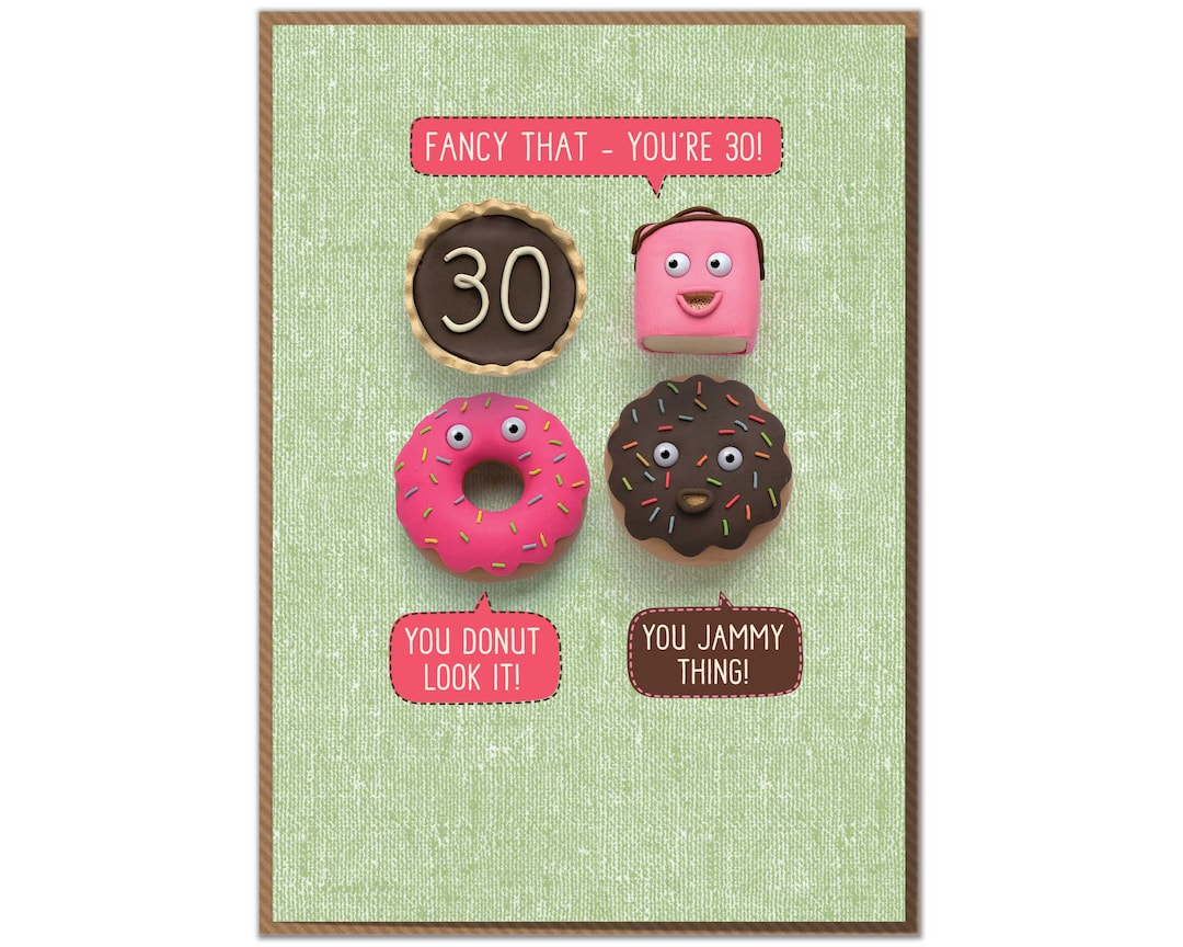 Fancy That You're 30 Funny 30th Birthday Card - Etsy