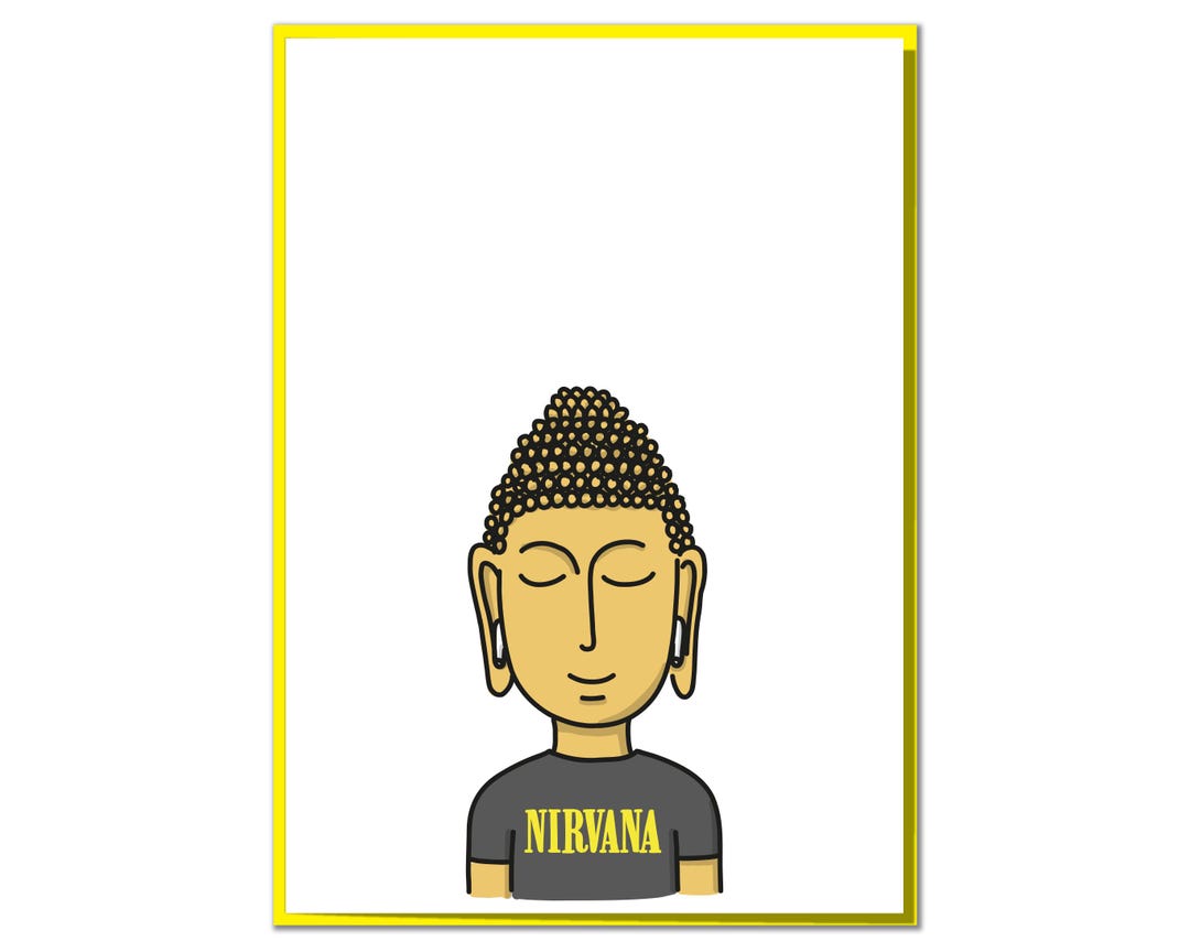 Nirvana. Funny Birthday Card - Etsy