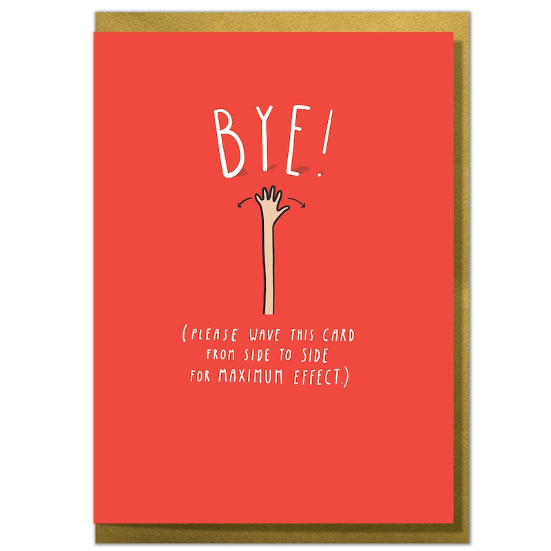 Funny Leaving Card - Etsy UK