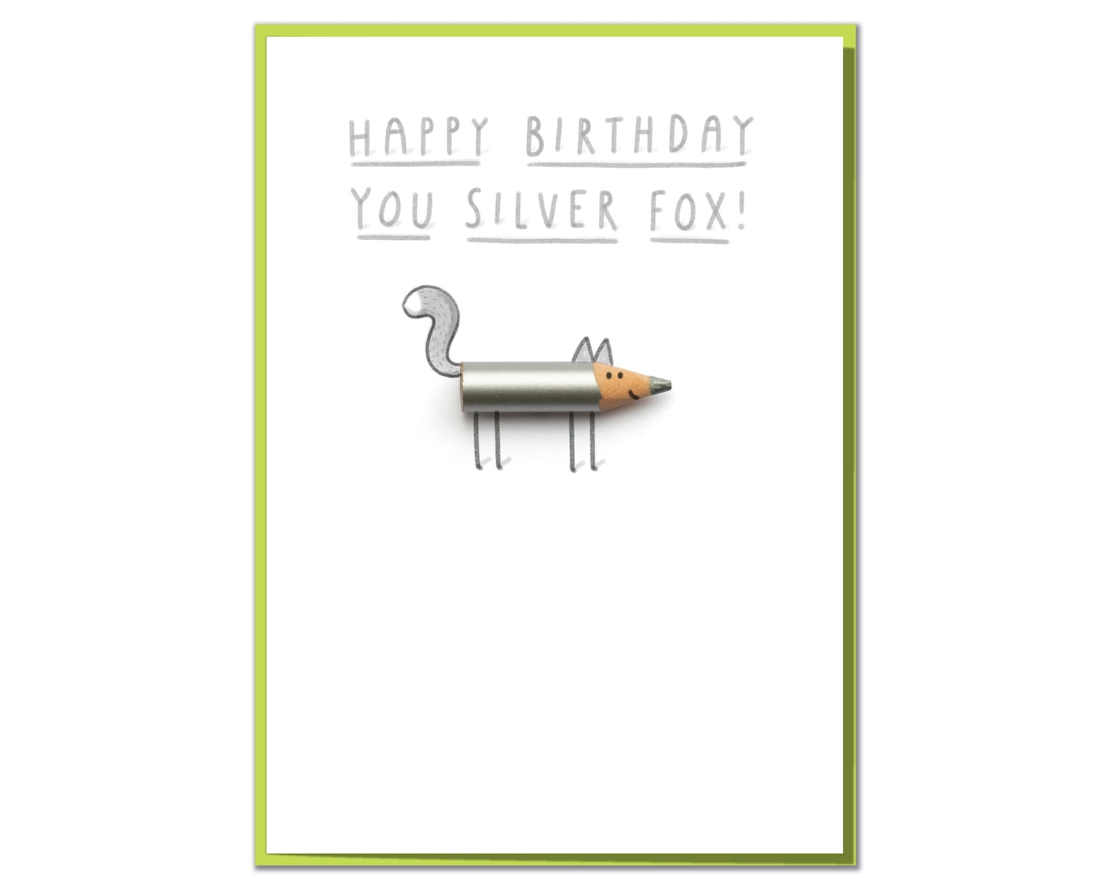 Happy Birthday You Silver Fox Fun Birthday Card for A Silver | Etsy
