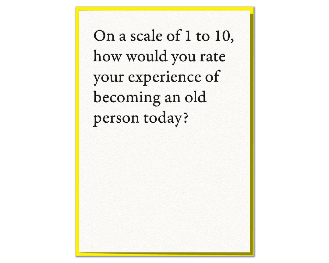 On A Scale. Funny Birthday Card - Etsy UK