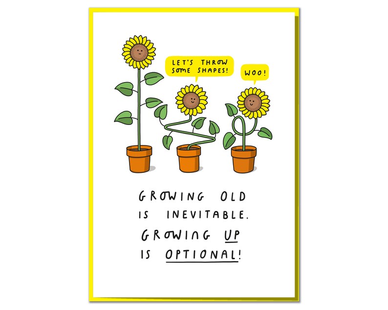 Growing Old is Inevitable. Growing up is Optional Funny | Etsy UK Growing Old is Inevitable. Growing up is Optional Funny | Etsy UK