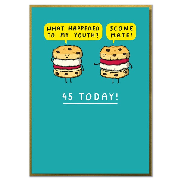 Funny 45th Birthday Card - Etsy UK